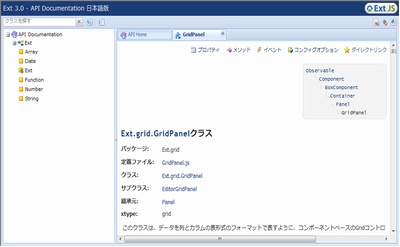 Grid(グリッド)：Ext JSインデックス